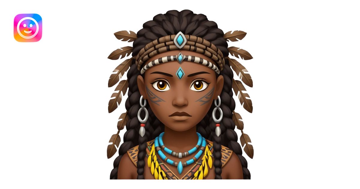 elemental tribal woman emoji | AI Emoji Generator