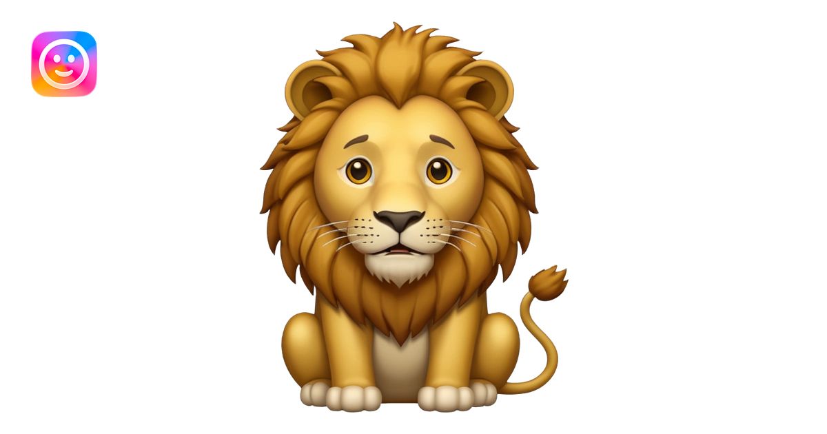 Lion from Film Studios emoji | AI Emoji Generator