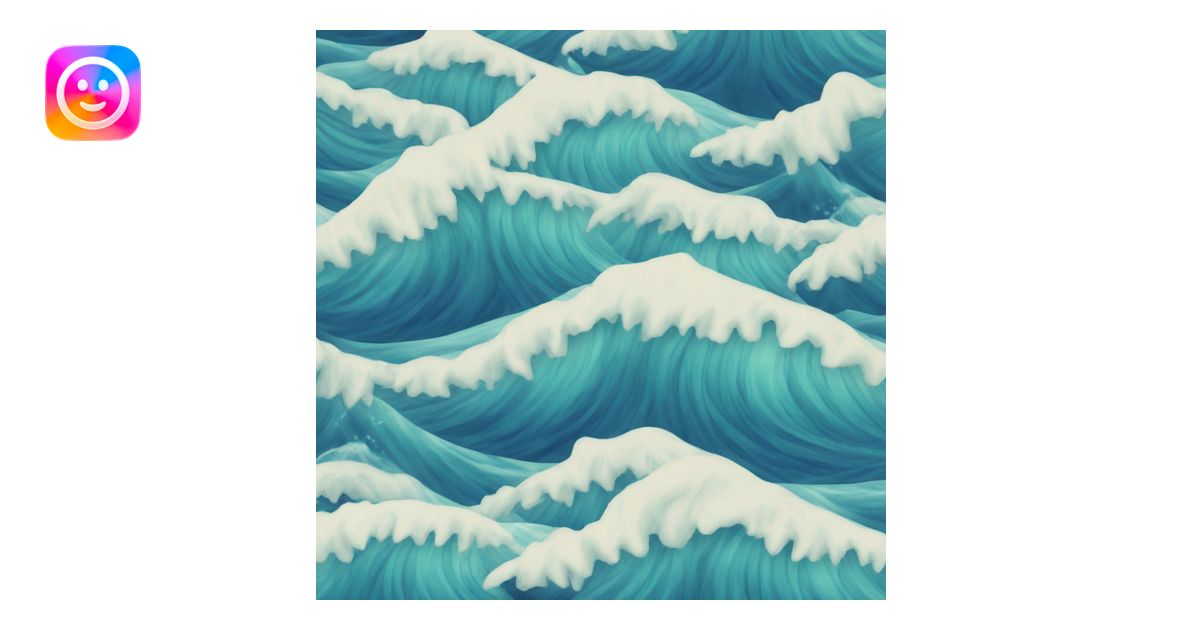Ocean waves emoji | AI Emoji Generator