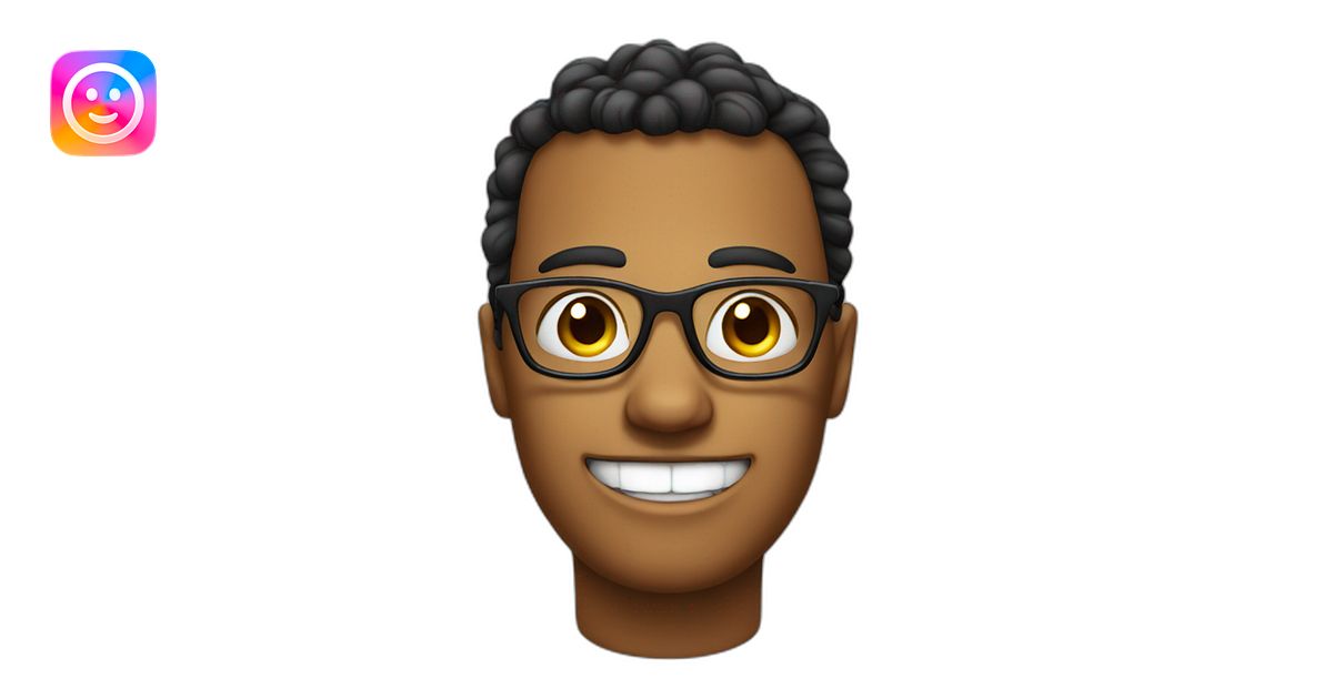 Nerd Face with glasses and pimples emoji | AI Emoji Generator