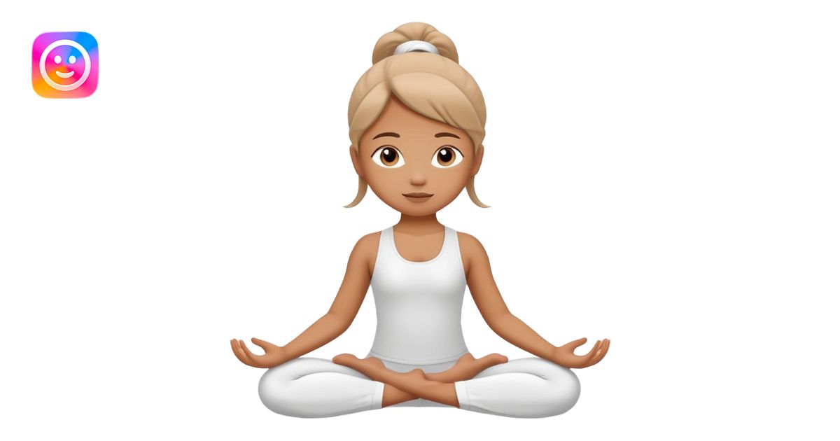 yoga pose by a little girl emoji | AI Emoji Generator