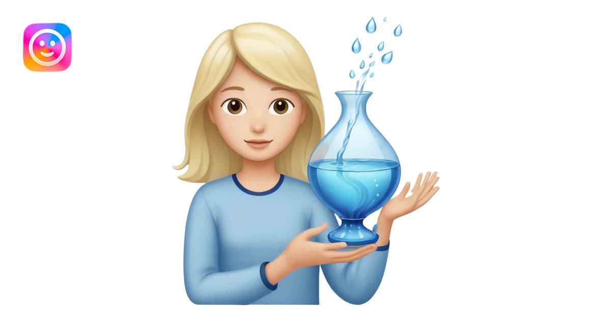 The Water Bearer (♒︎) emoji | AI Emoji Generator