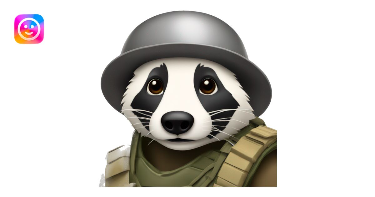 badger with soldier hat emoji | AI Emoji Generator