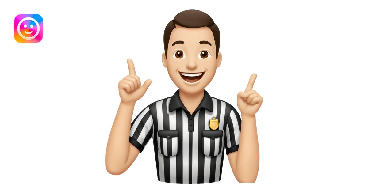 referee laughing emoji | AI Emoji Generator