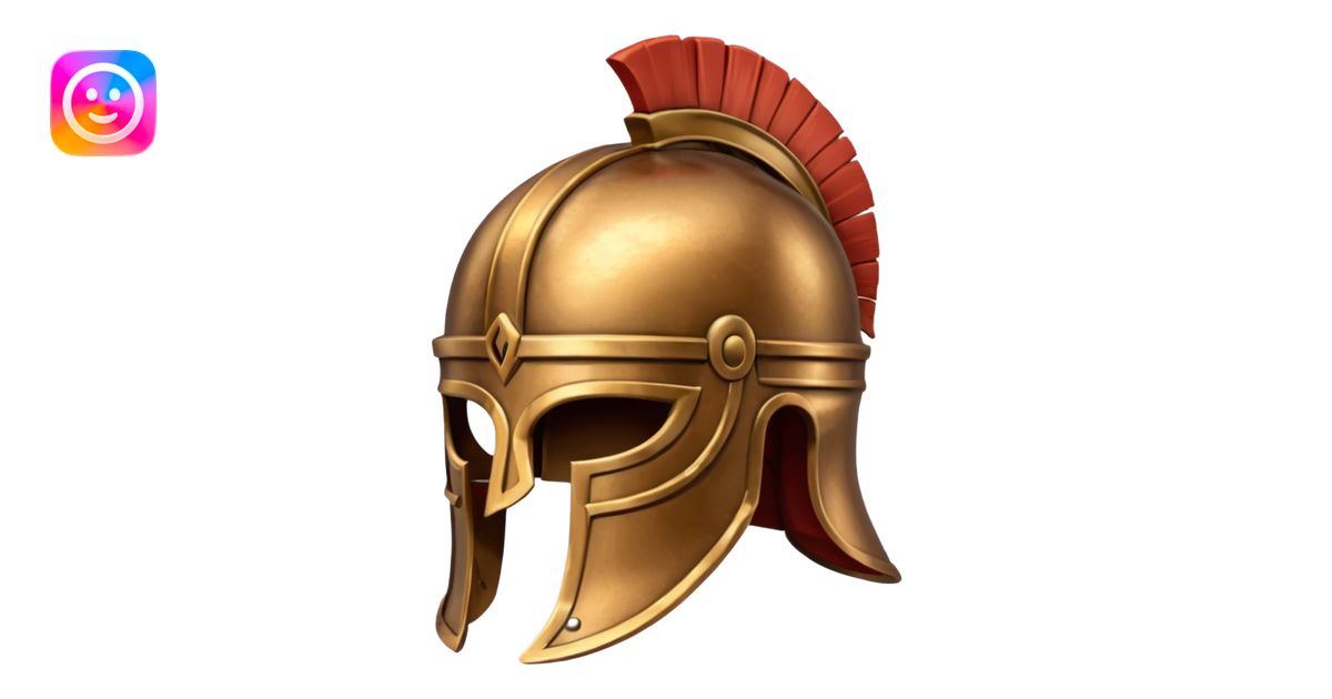 Roman Gladiator helmet emoji | AI Emoji Generator