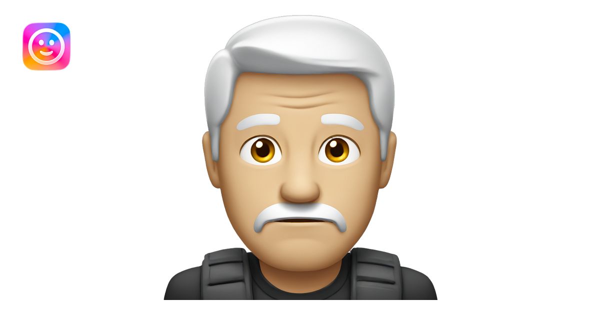 white man disgruntled emoji | AI Emoji Generator