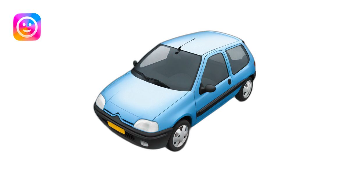 Citroën saxo bleu emoji | AI Emoji Generator