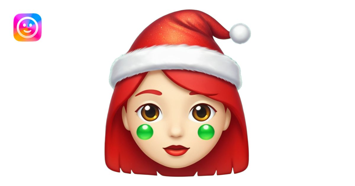 glitter red and green lupa emoji | AI Emoji Generator