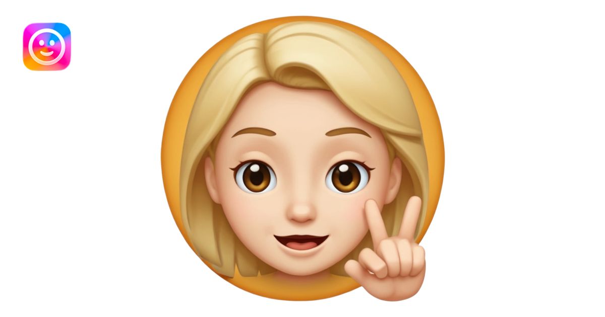 winking smirking pointing circle face emoji | AI Emoji Generator