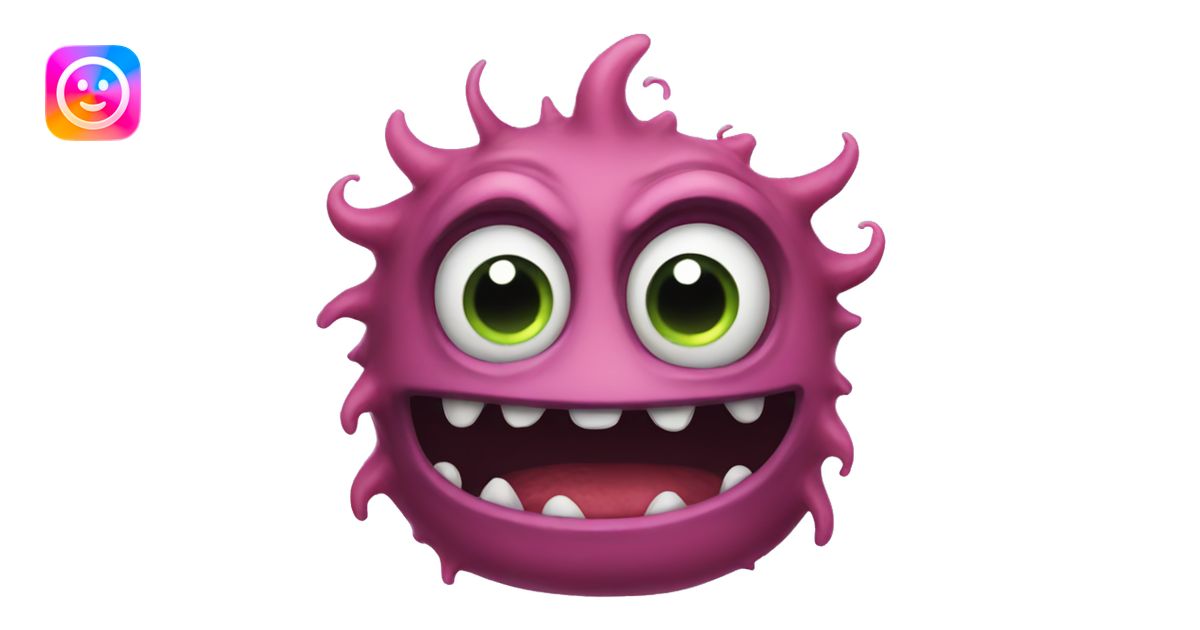 Smelly monster emoji | AI Emoji Generator