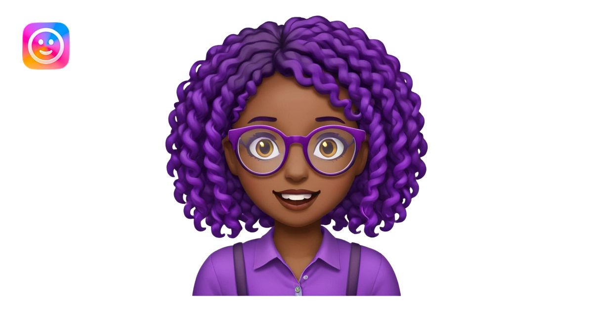 nerd emoji like with glasses showing only her 2 buck teeth but it’s a ...