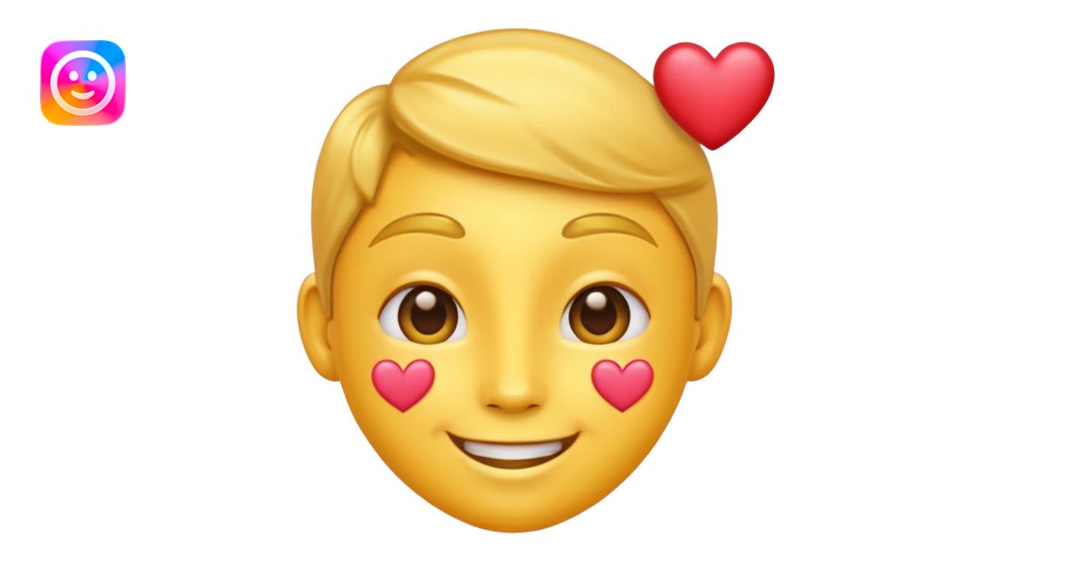 Smiling With Hearts emoji emoji | AI Emoji Generator
