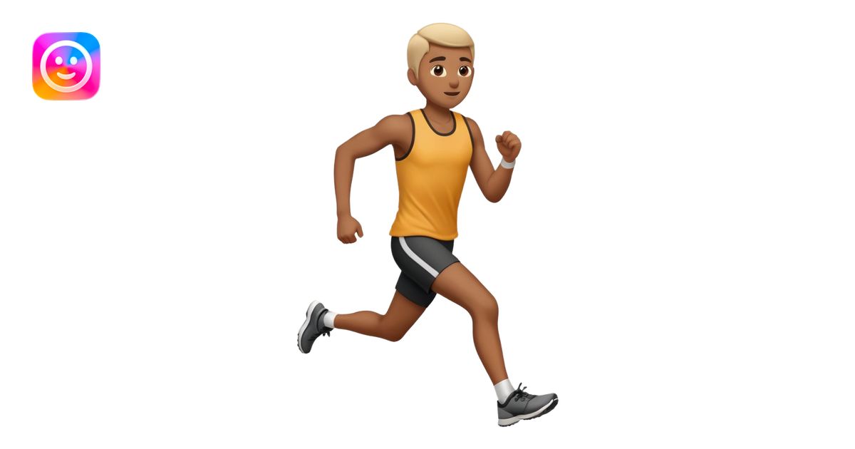 running emoji runner emoji person running emoji emoji | AI Emoji Generator