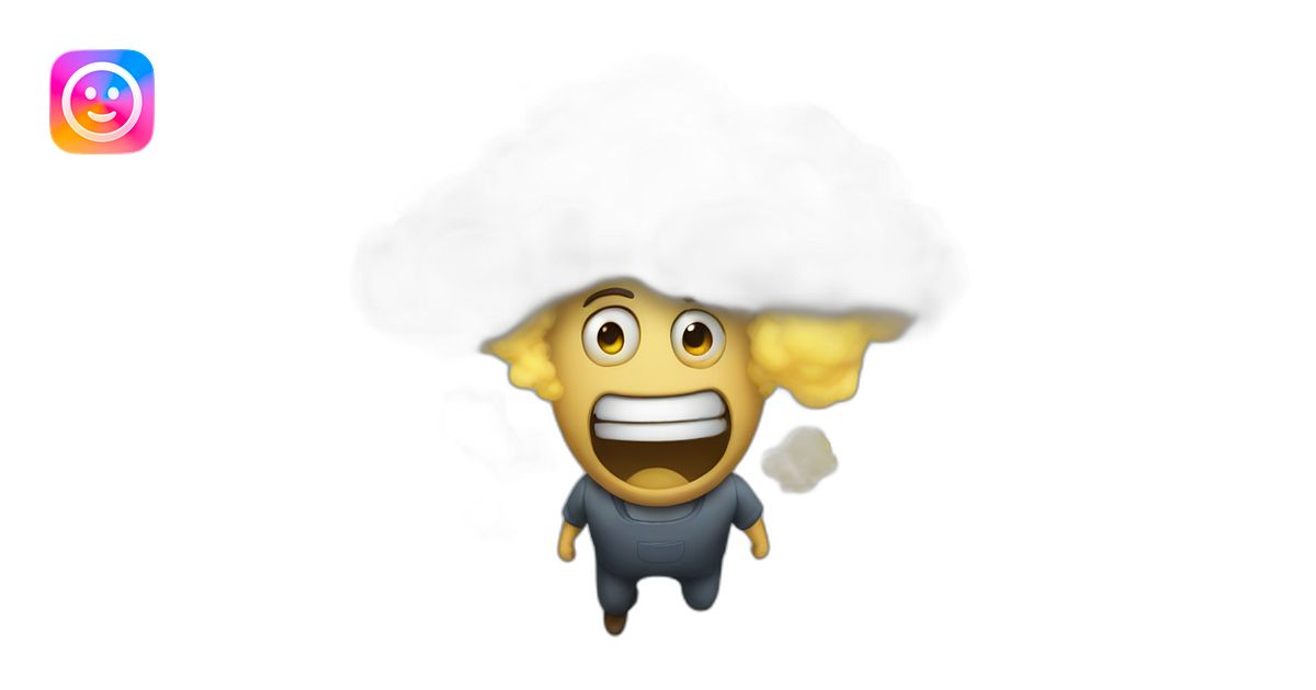 fart in an elevator cloud emoji | AI Emoji Generator