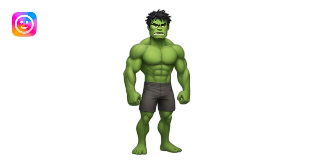 skinny hulk emoji | AI Emoji Generator