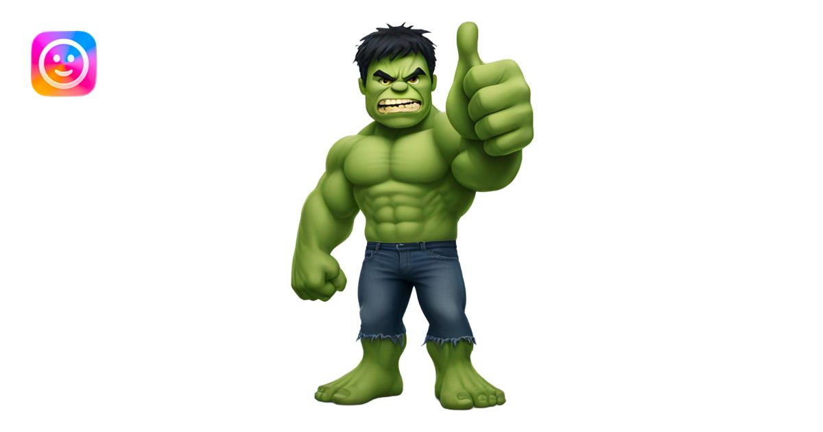 hulk thumbs up emoji | AI Emoji Generator