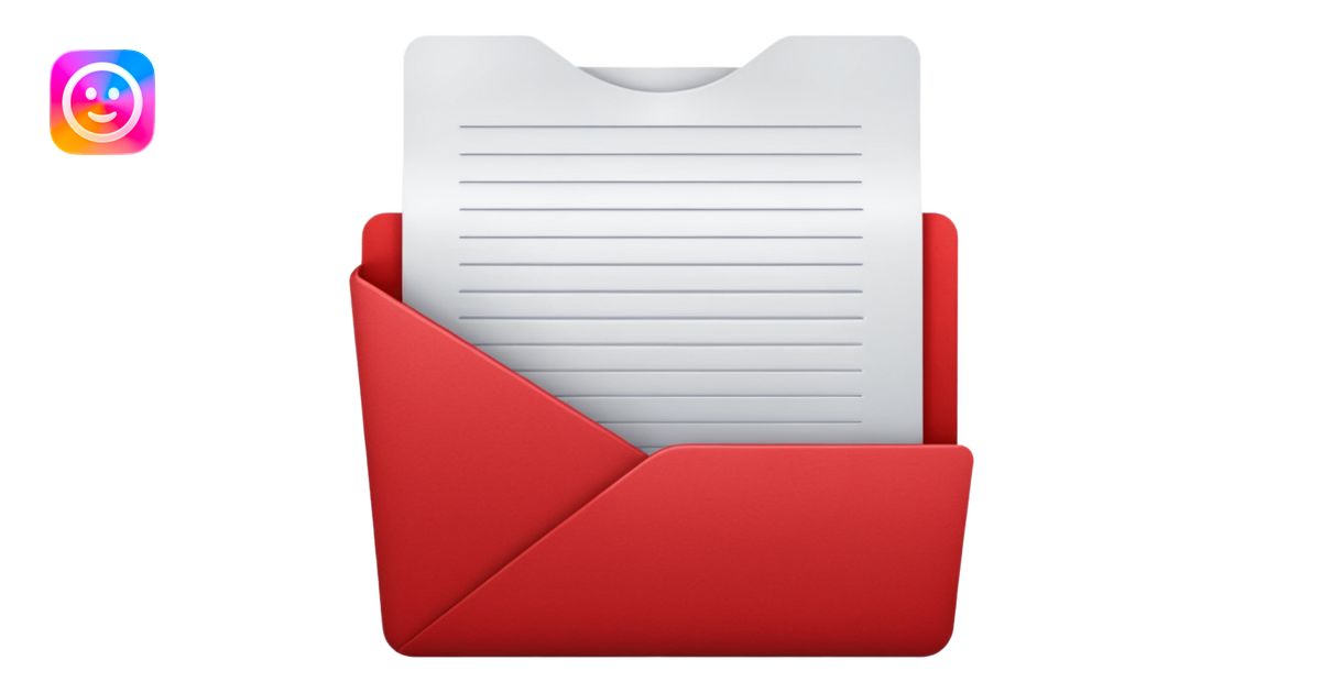Office red document emoji | AI Emoji Generator