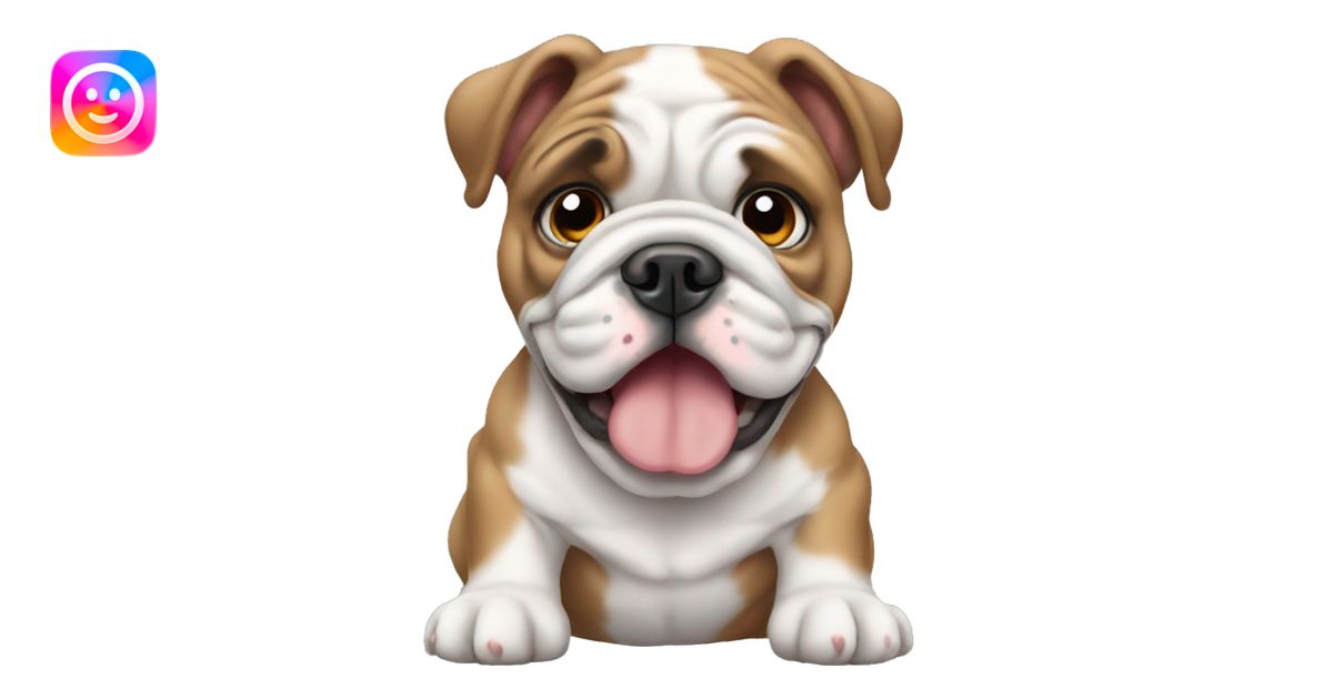 English bulldog puppy emoji | AI Emoji Generator