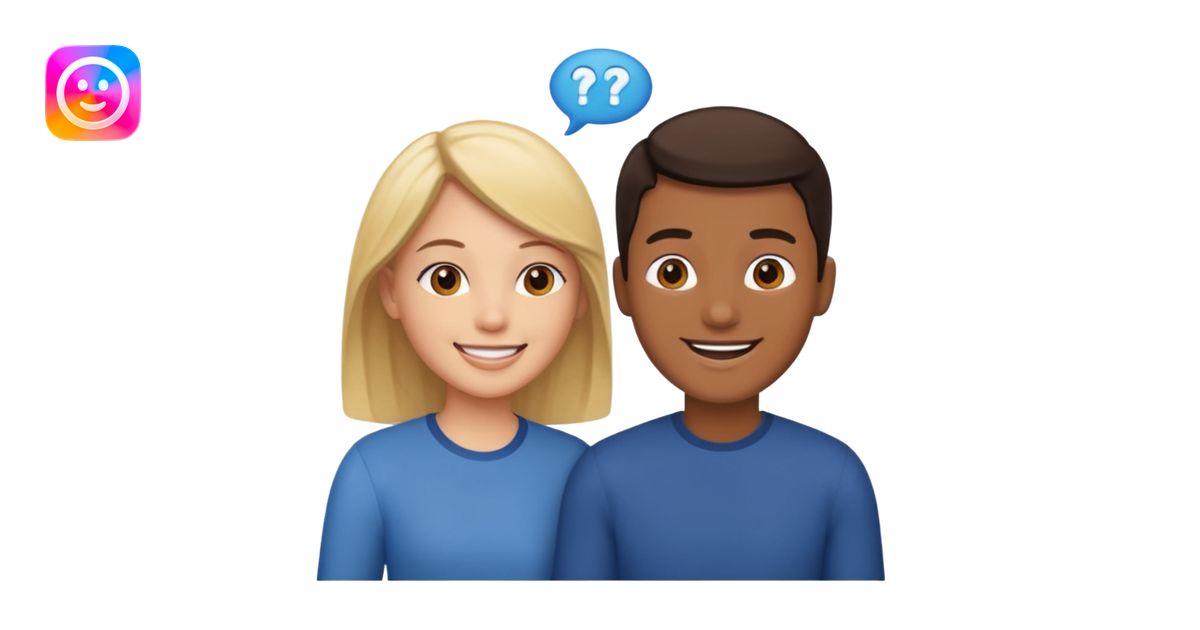 two people talking to eachother emoji | AI Emoji Generator