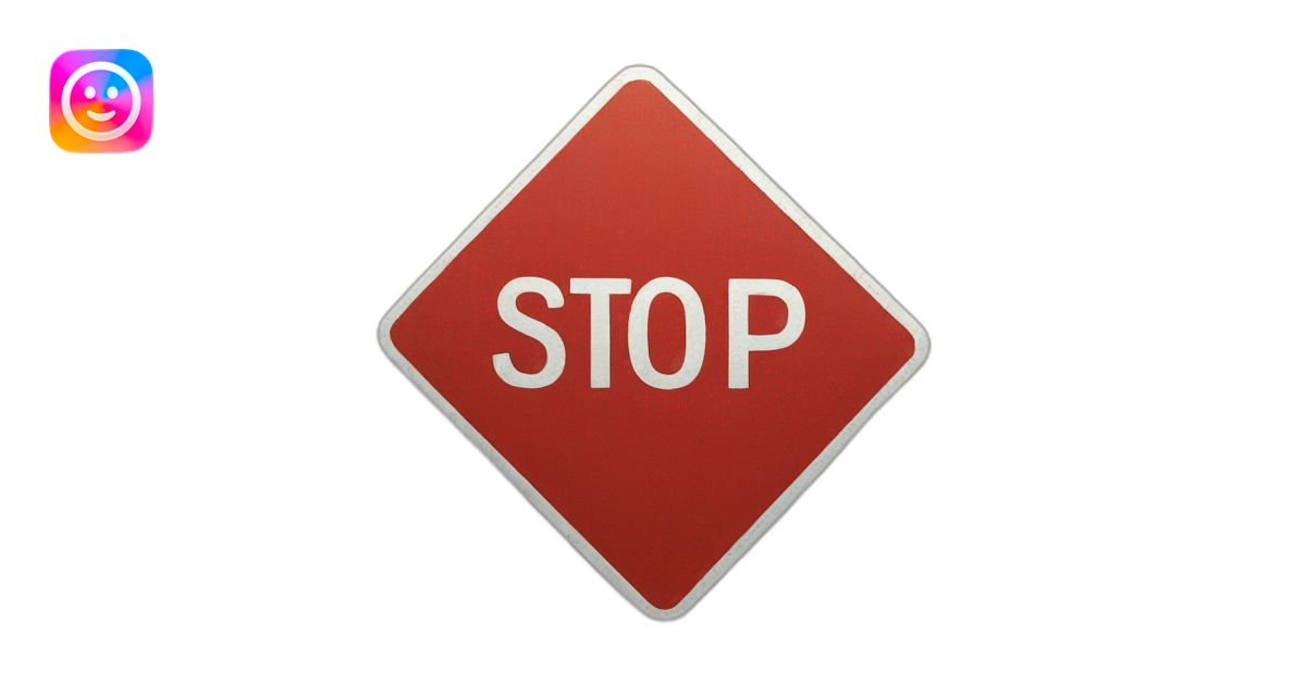 stop sign emoji | AI Emoji Generator