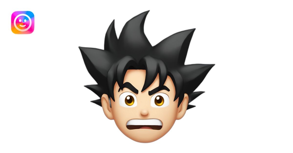 Goku scared emoji | AI Emoji Generator