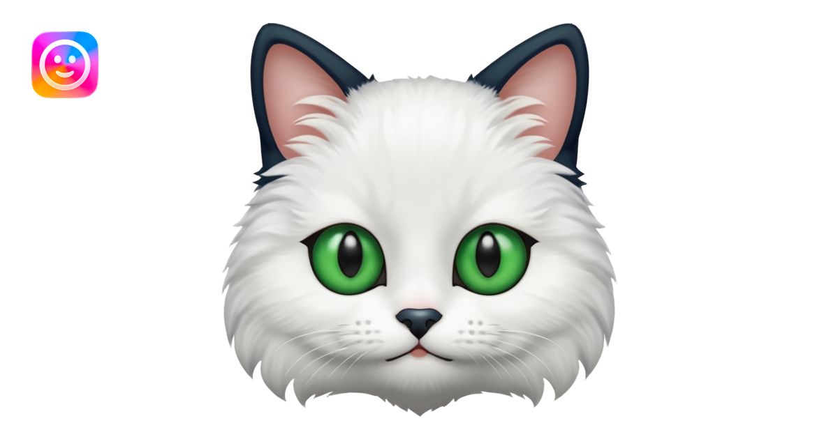 black and white cat, heterochromia one blue one green eye, tricky smile ...