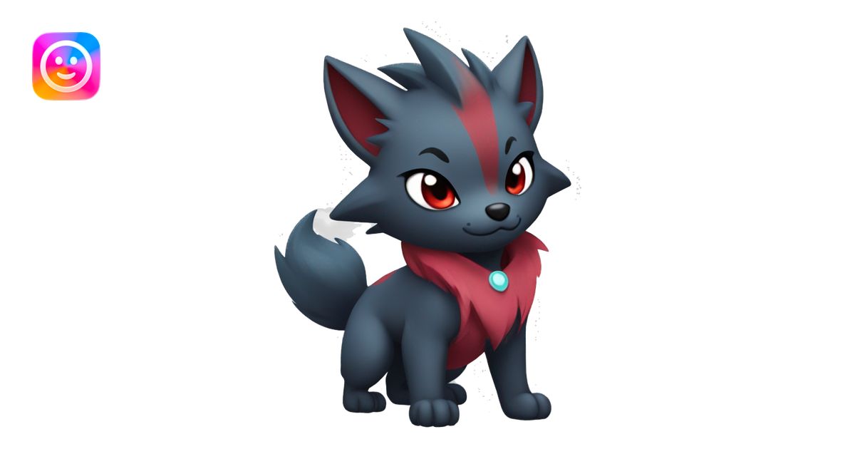 Chibi Zorua-Zoroark emoji | AI Emoji Generator