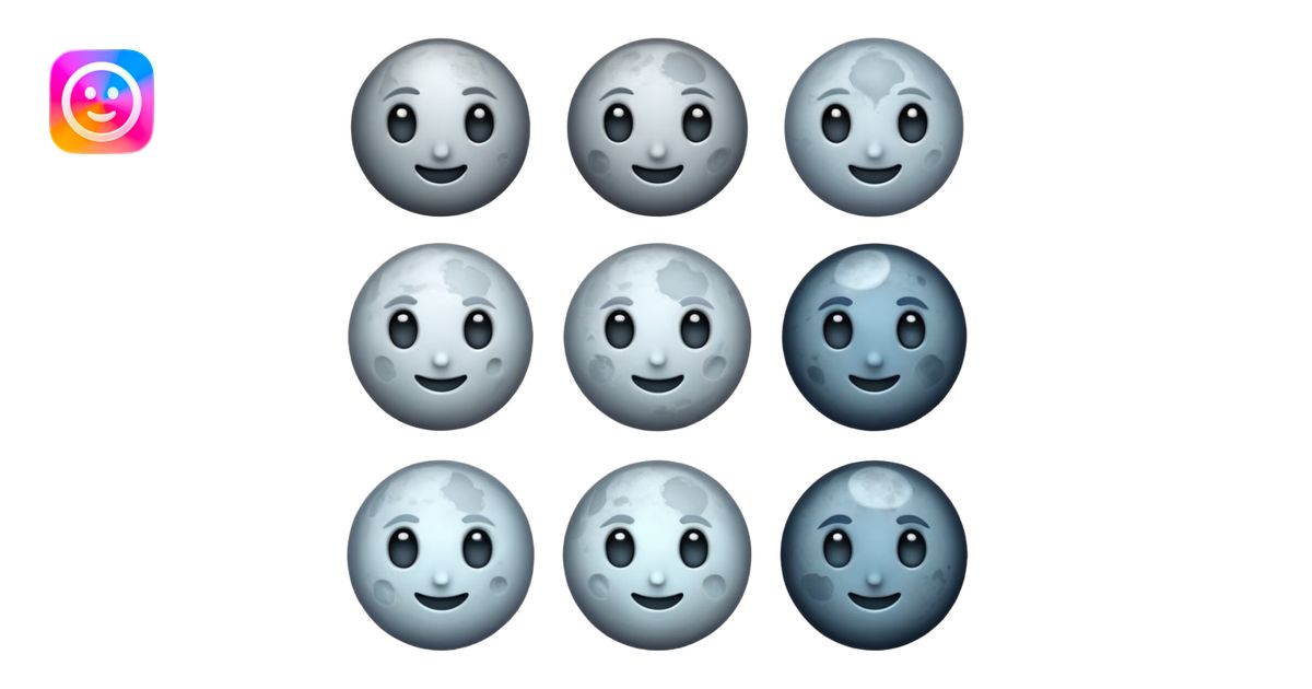 Moon phases emoji | AI Emoji Generator