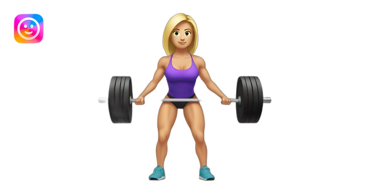 Deadlift exercise emoji | AI Emoji Generator