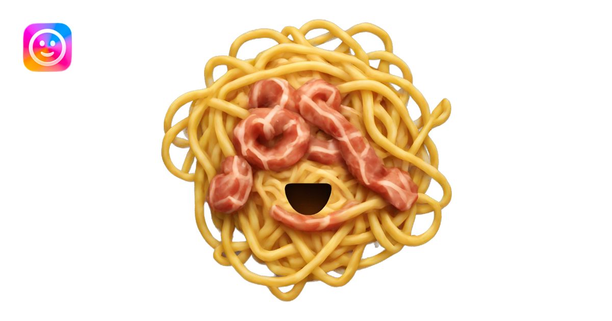 Spaghetti with meat emoji | AI Emoji Generator