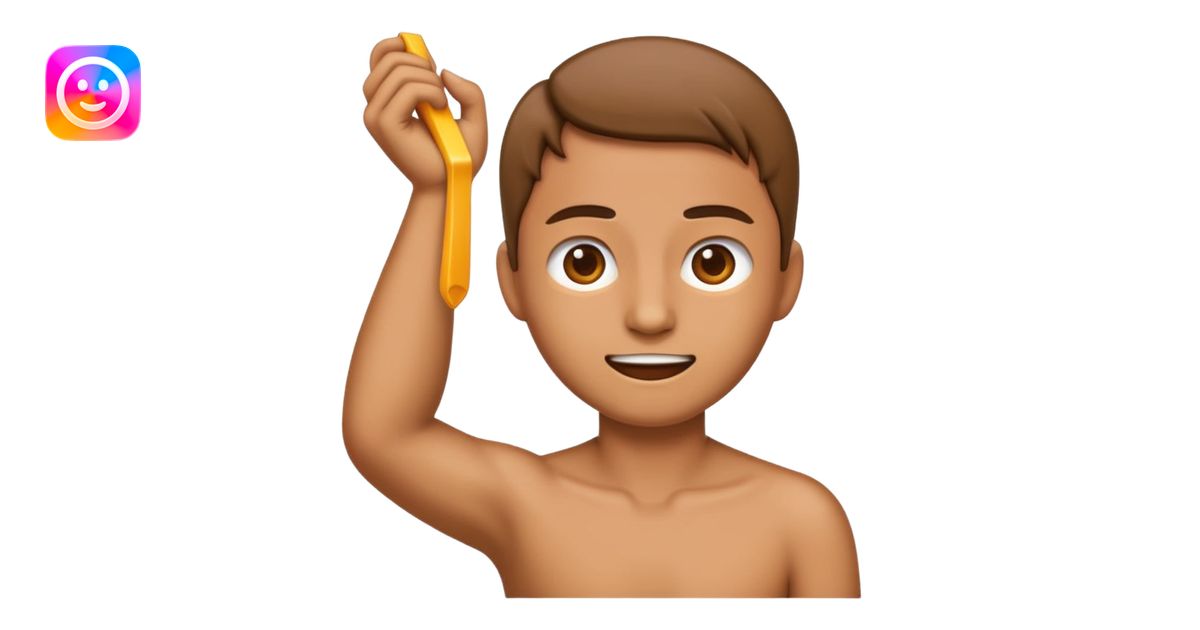 An emoji with their hand, making a cutting motion towards their neck ...