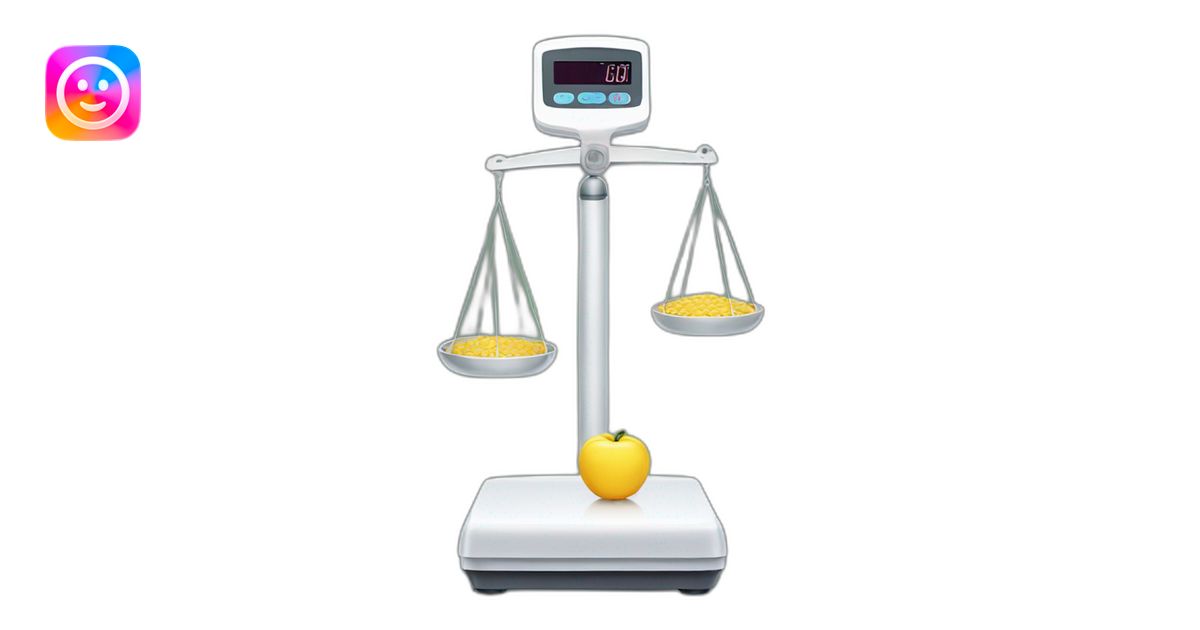 digital human weighing scales emoji | AI Emoji Generator