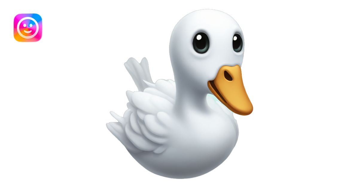 Ghost of a goose emoji | AI Emoji Generator