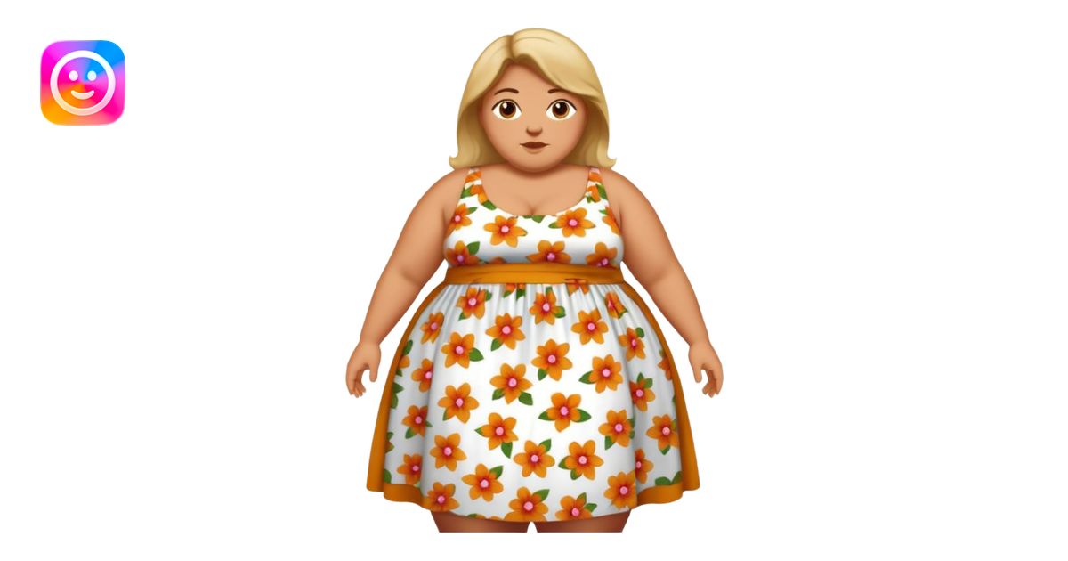 Fat woman emoji | AI Emoji Generator