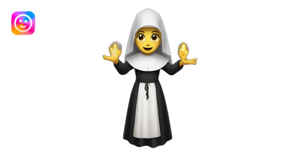 The-Nun-conjuring emoji | AI Emoji Generator