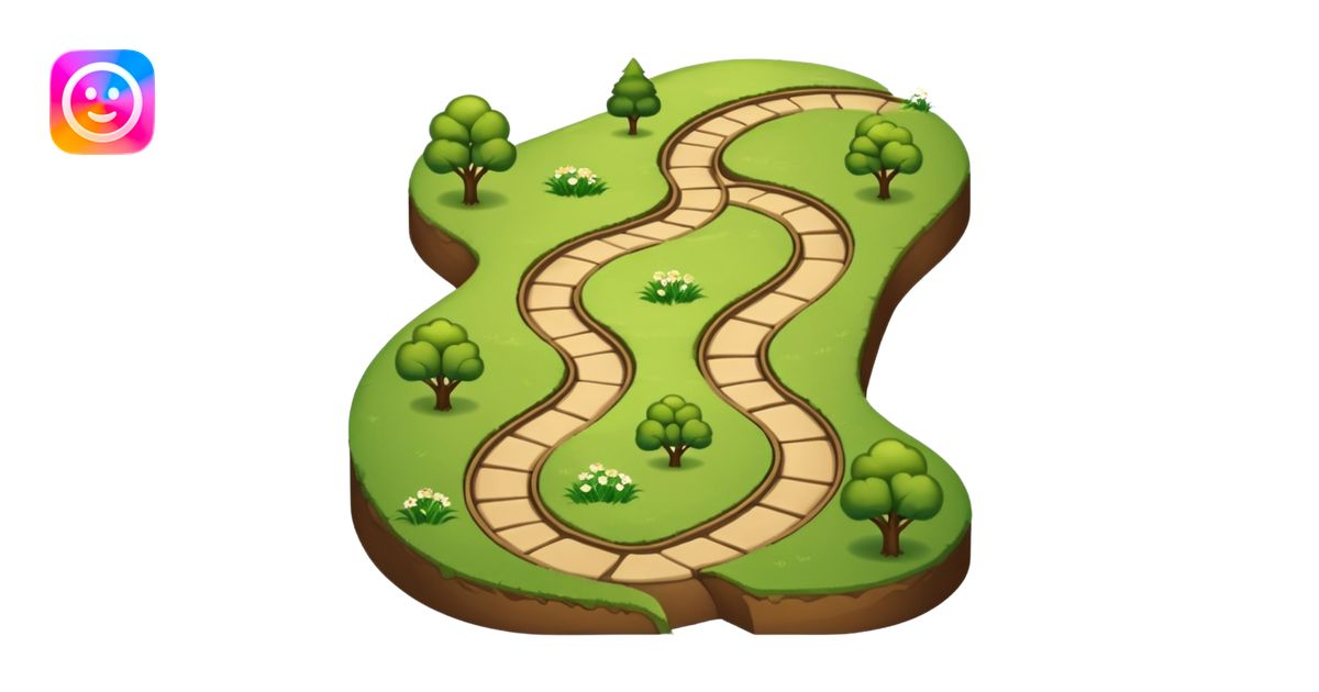 intersecting pathways, two or more winding paths crossing each other ...