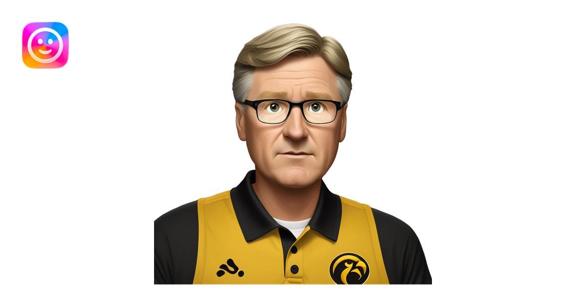 Fran McCaffery Iowa Basketball emoji | AI Emoji Generator