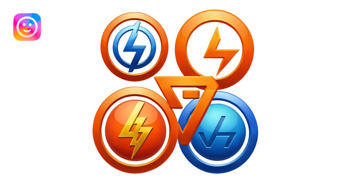 je voudrais un symbole HP (Heatlh) un SPEED, un FORCE/POWER, un KI dans ...