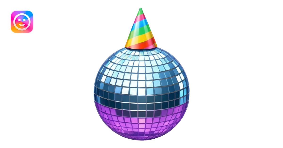 Disco Birthday Ball emoji | AI Emoji Generator