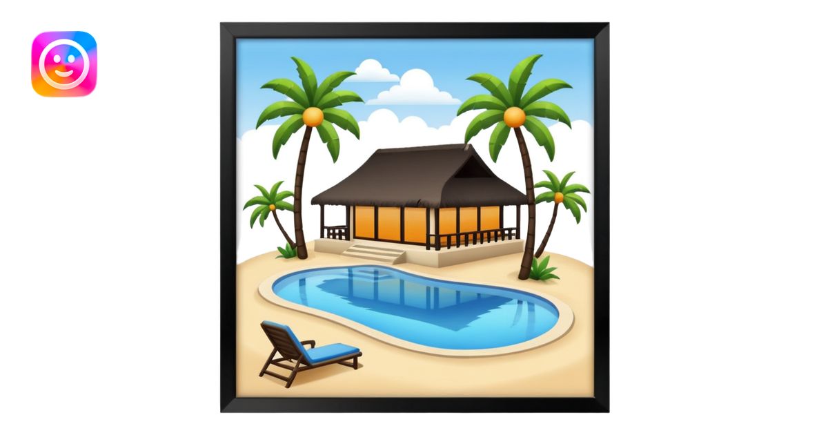 Resort emoji | AI Emoji Generator