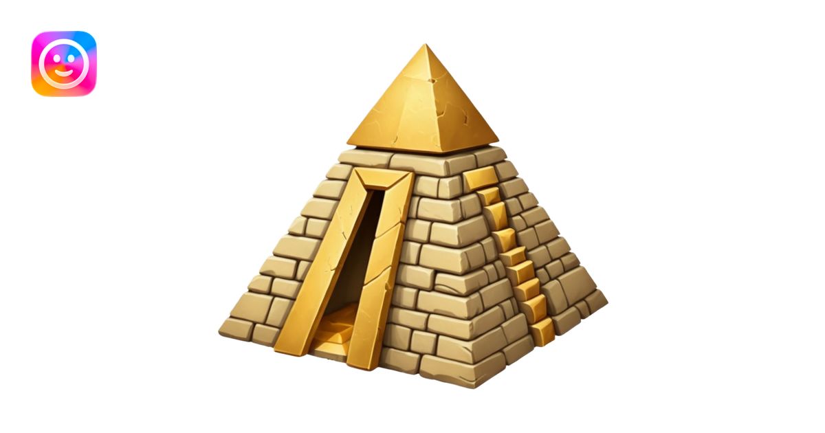 Pyramid emoji | AI Emoji Generator