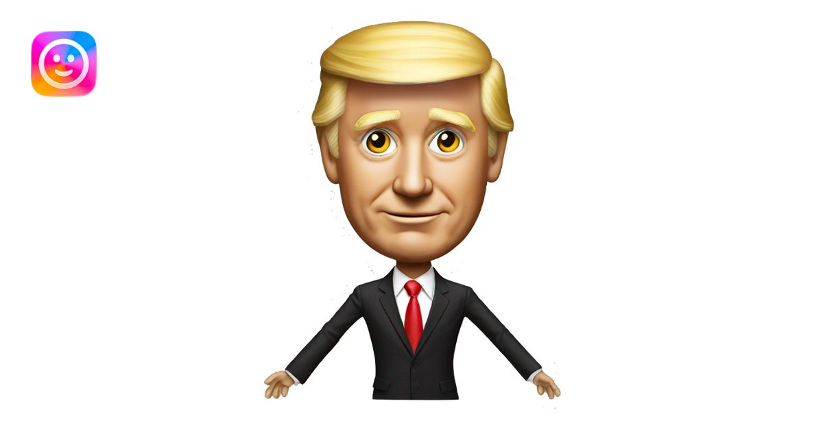 Trump stick figure marionette master elon emoji | AI Emoji Generator
