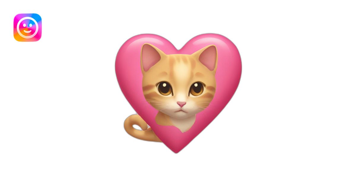 mew heart emoji | AI Emoji Generator
