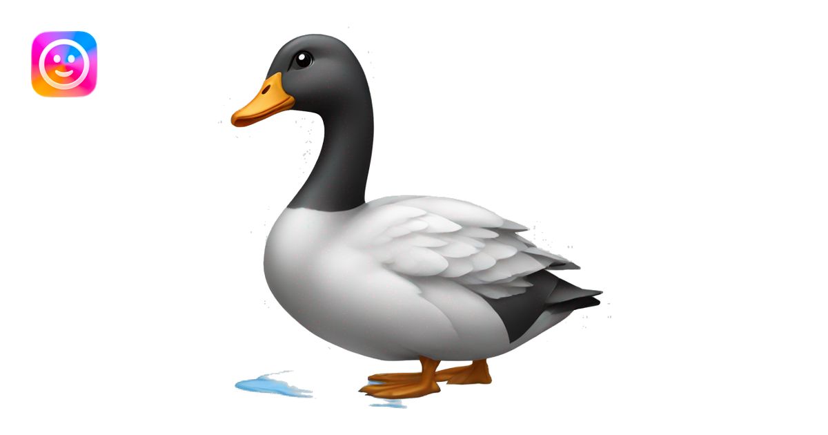 Wet goose emoji | AI Emoji Generator