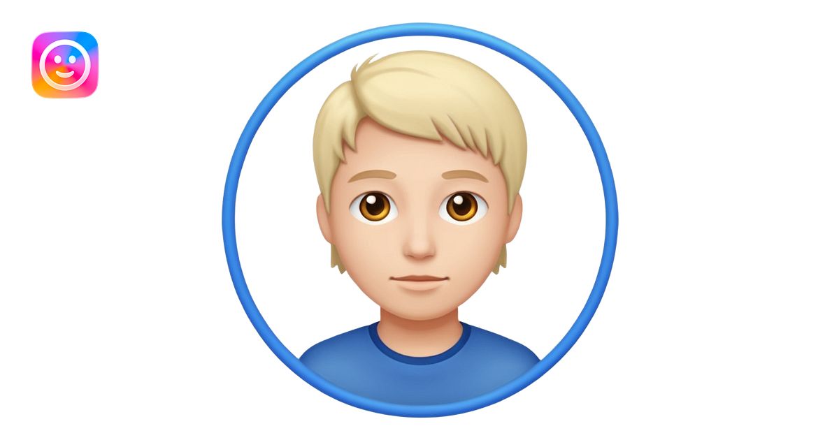 un joli personnage de face dans un rond emoji | AI Emoji Generator