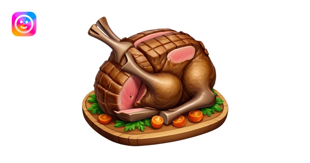 lamb roast leg emoji | AI Emoji Generator