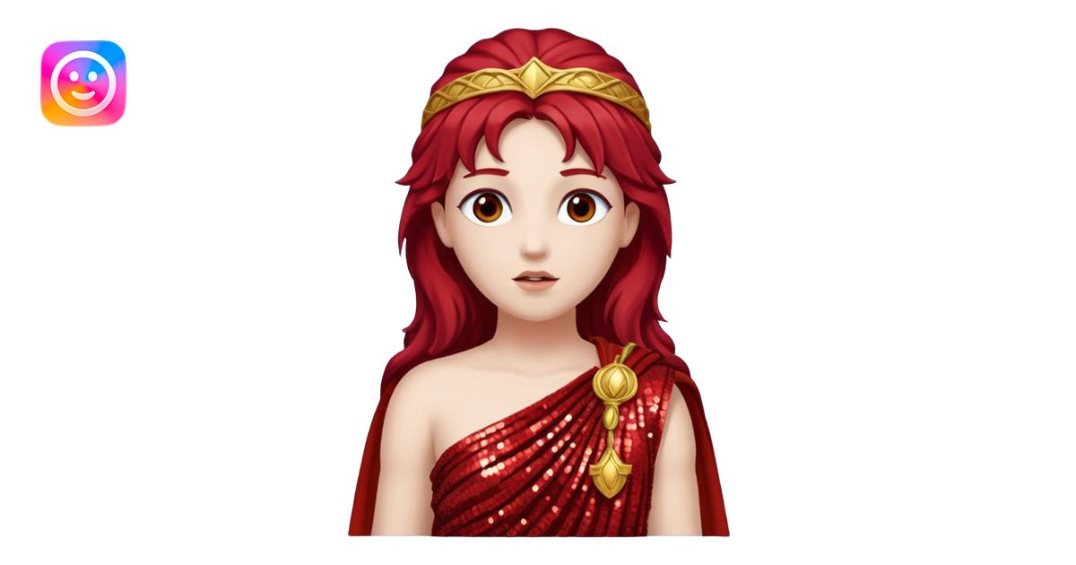 Vesta, Goddess from Hearth Roman Deities with long dark red hair, red ...