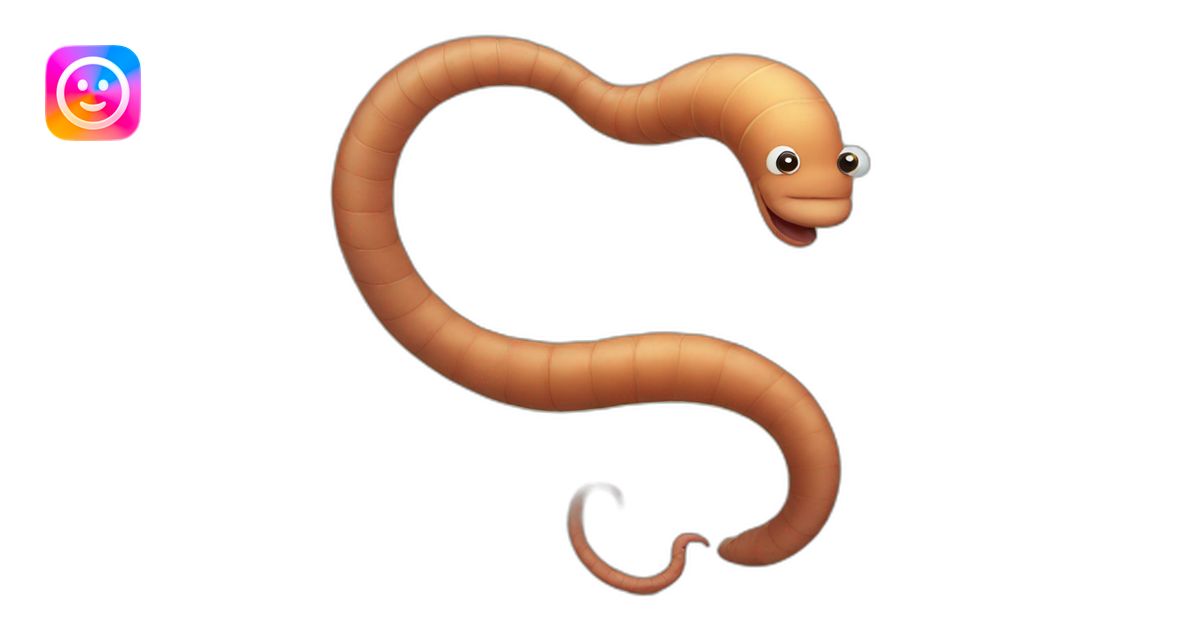worm emoji | AI Emoji Generator
