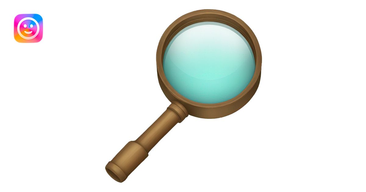 magnifier glass emoji | AI Emoji Generator