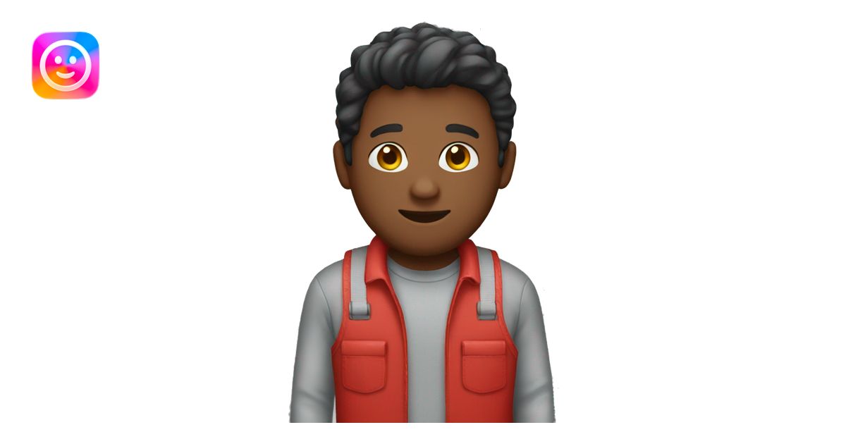 Red Overalls emoji | AI Emoji Generator